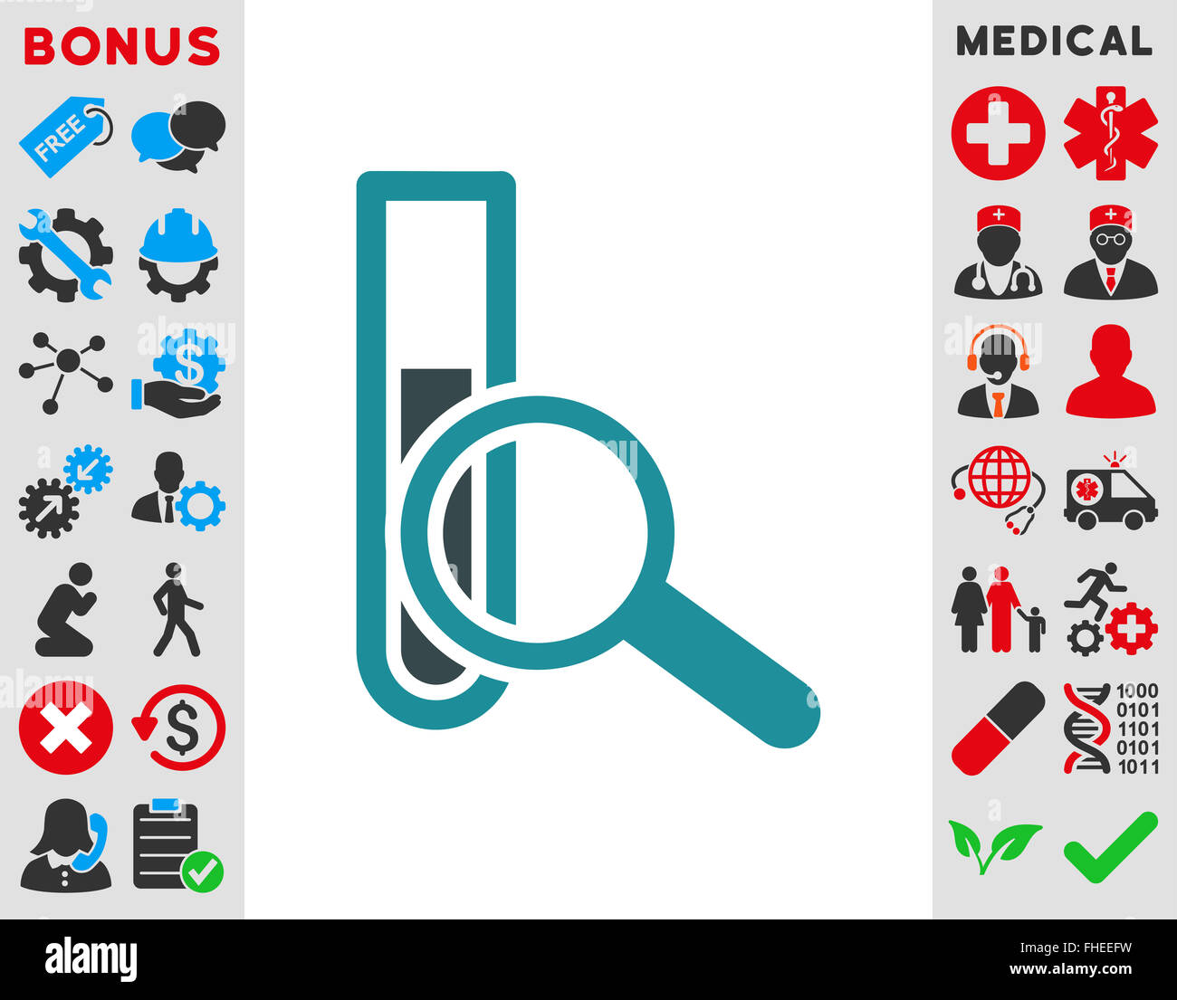 Chemical Test Icon Stock Photo - Alamy