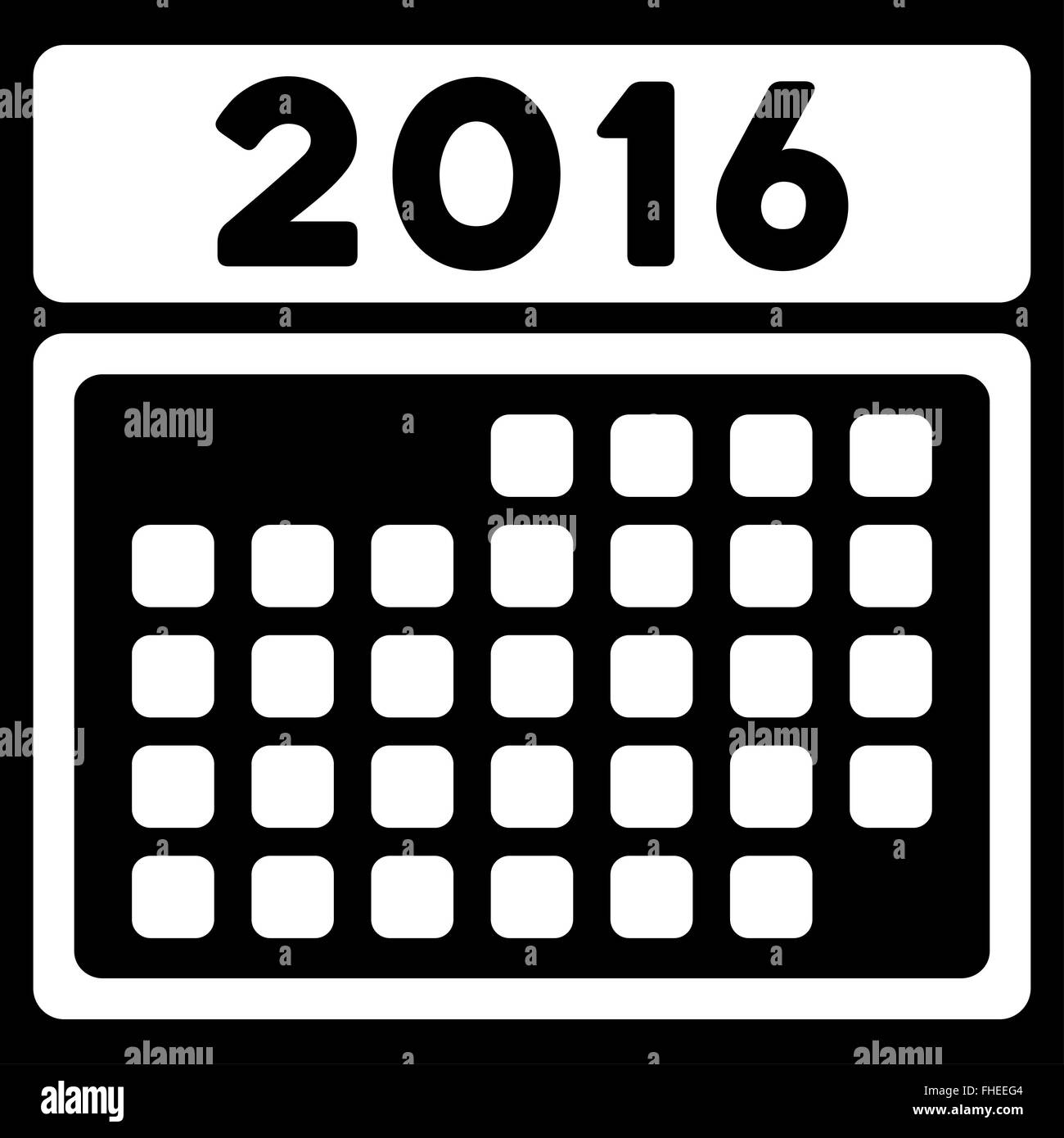 2016 Month Plan Icon Stock Photo - Alamy
