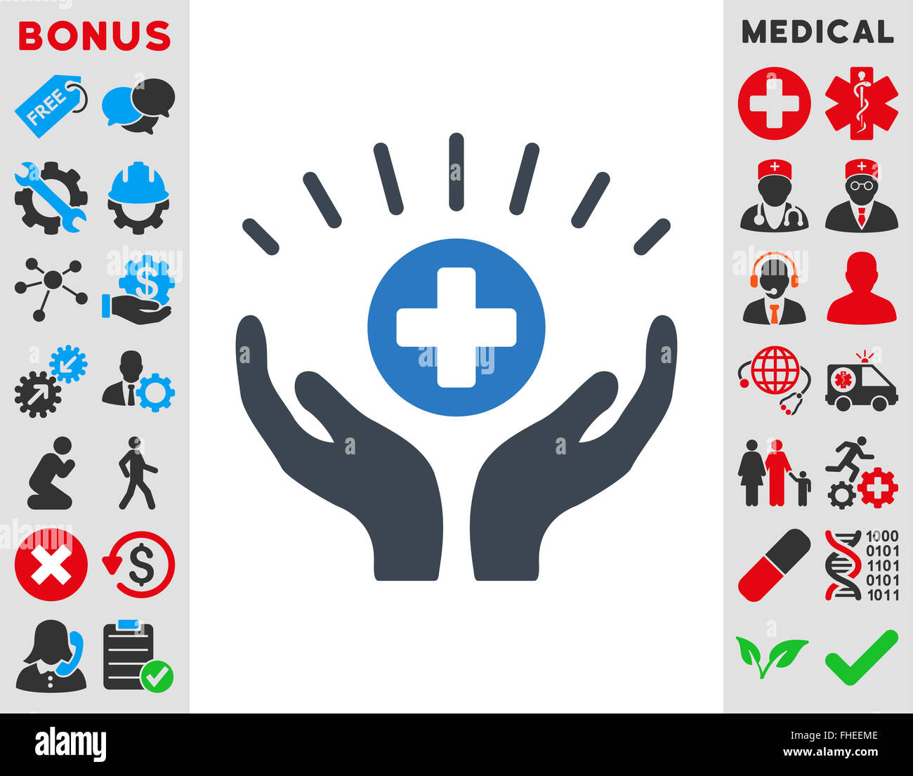 Medical Prosperity Icon Stock Photo - Alamy
