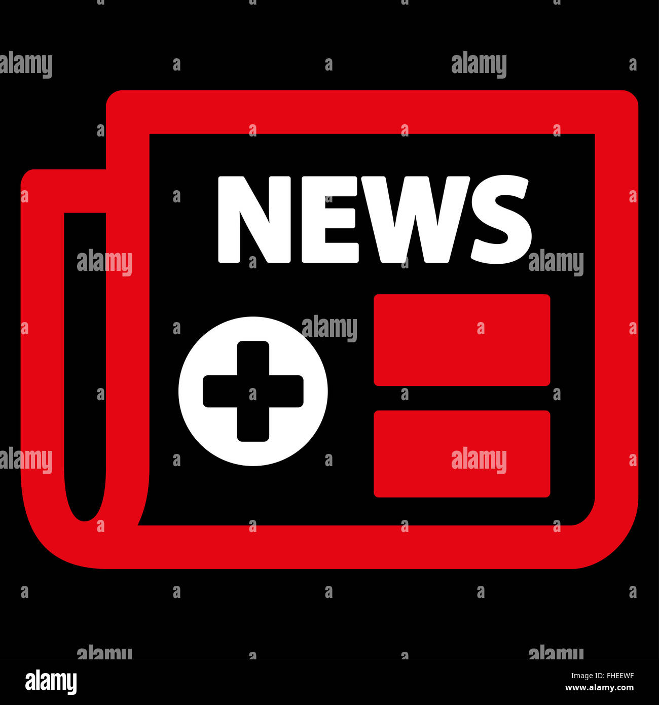 Medical Newspaper Icon Stock Photo - Alamy
