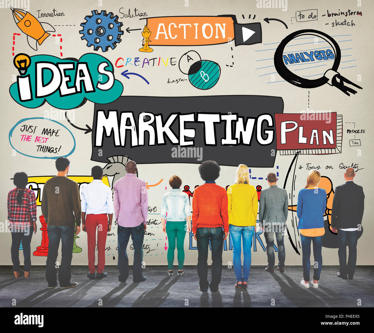 Marketing Commercial Advertising Plan Concept Stock Photo - Alamy