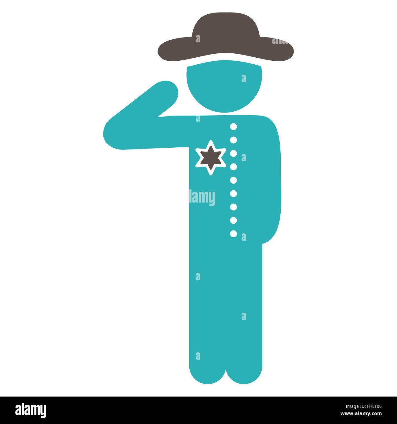 Human Officer Icon Stock Photo - Alamy