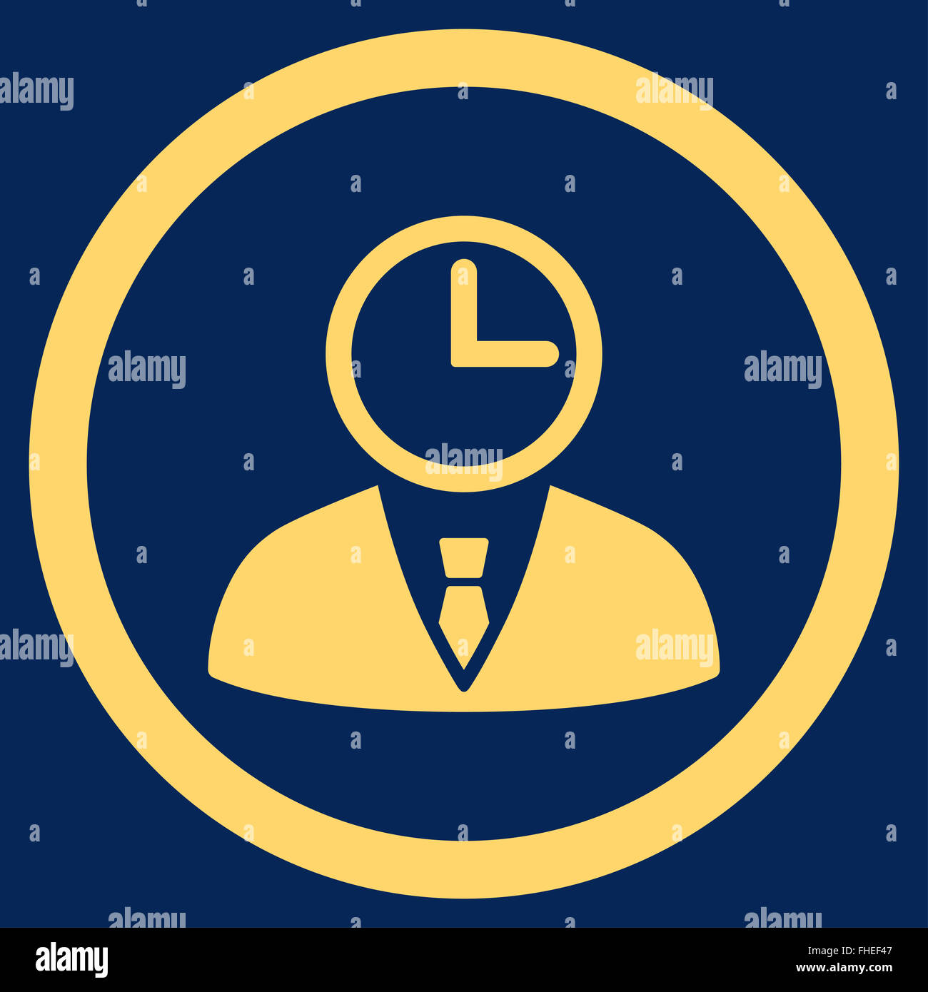 Time Manager Icon Stock Photo - Alamy