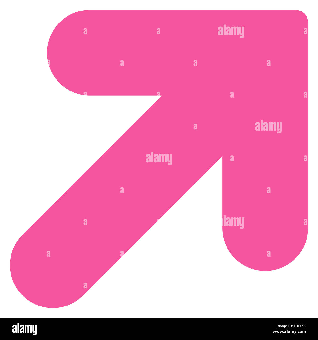 Arrow Up Right flat pink color icon Stock Photo - Alamy
