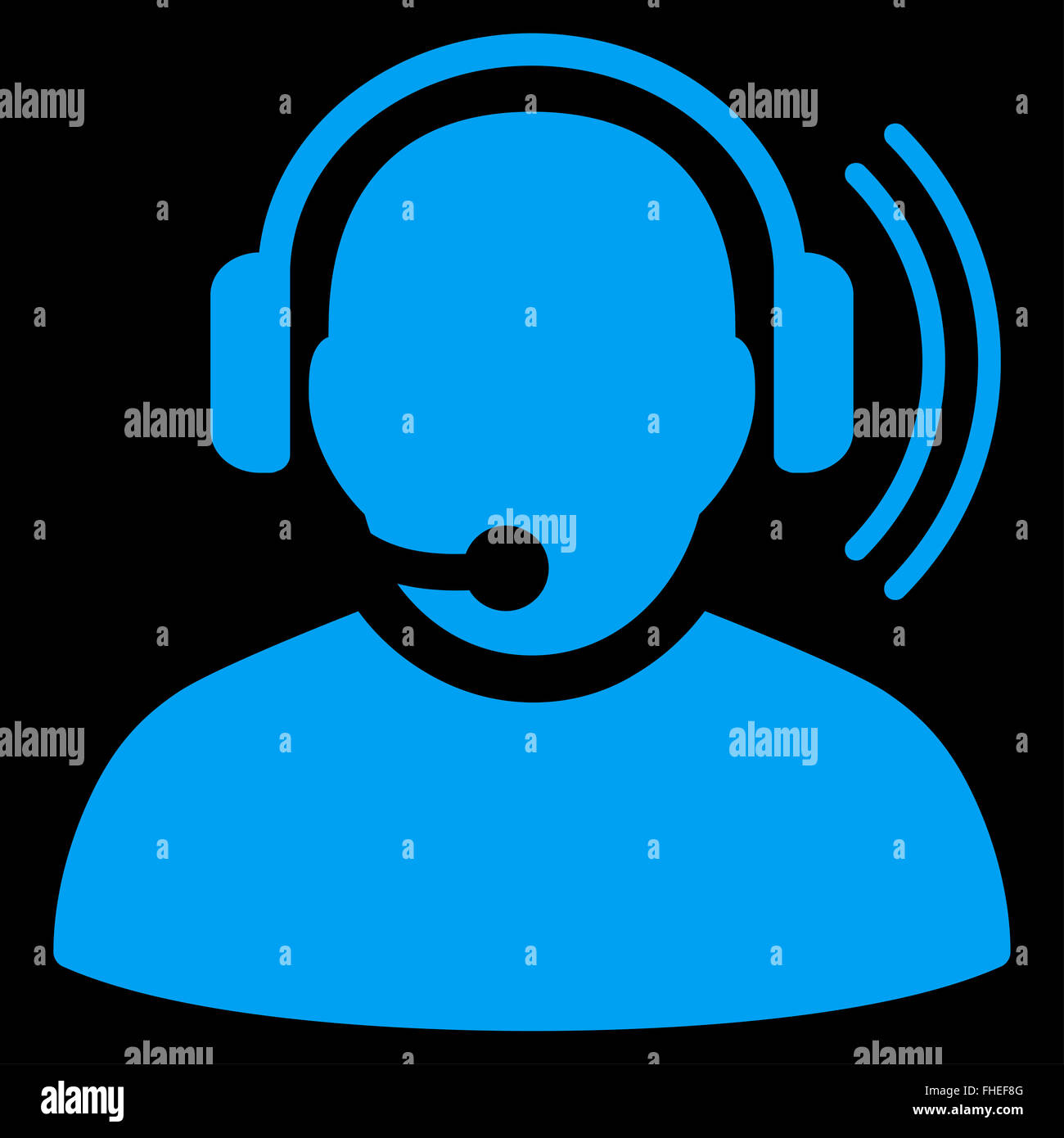 Operator Signal Icon Stock Photo - Alamy