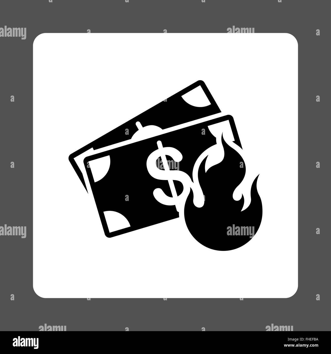 Fire Accident Icon Stock Photo - Alamy