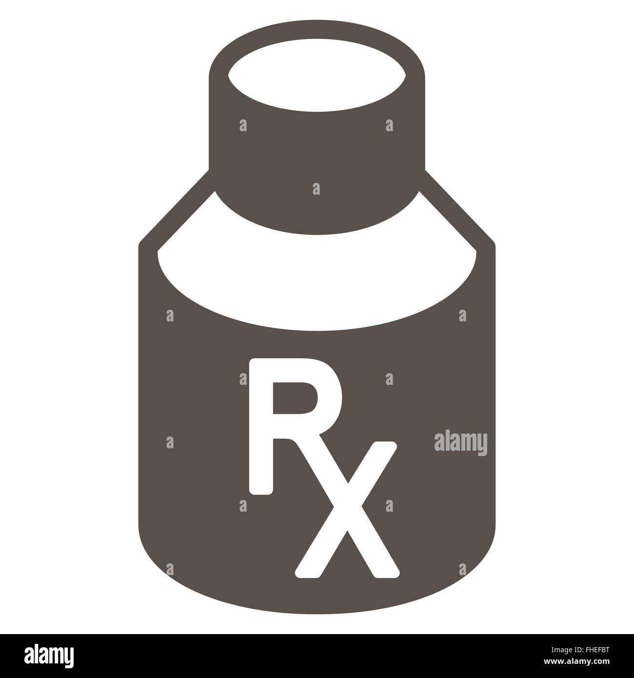 Receipt Vial Flat Icon Stock Photo - Alamy