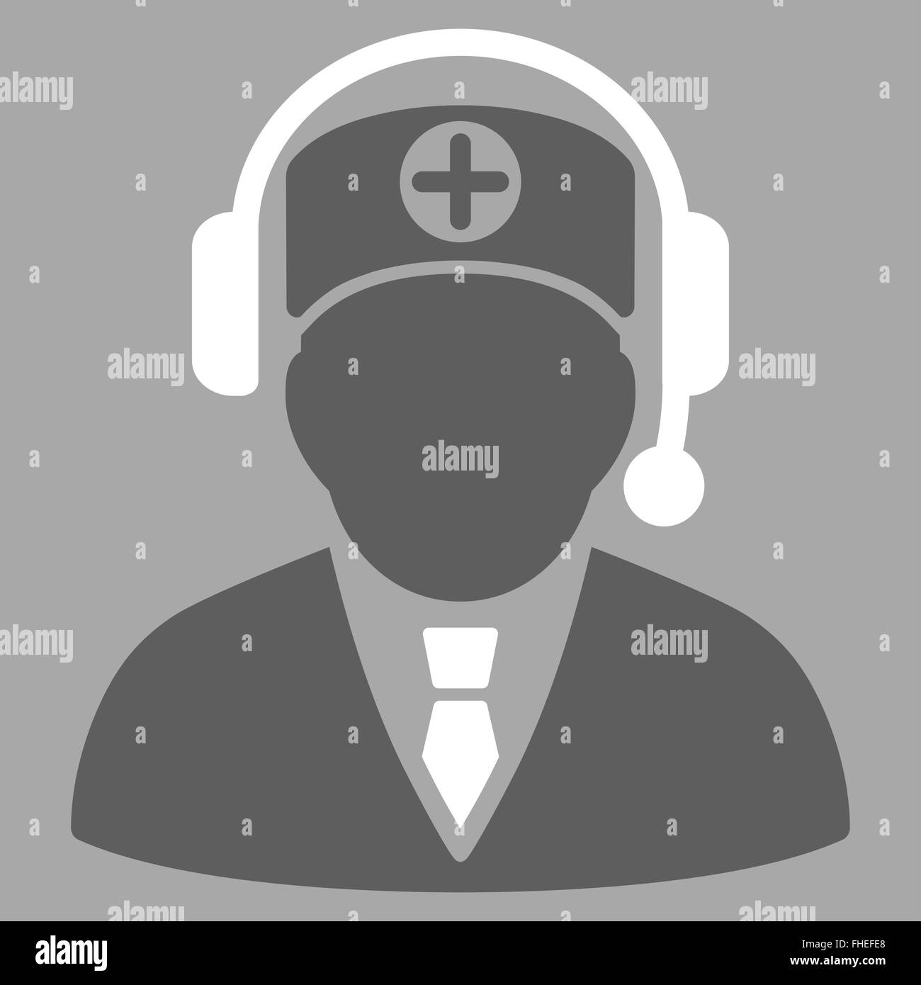 Medical Operator Icon Stock Photo - Alamy