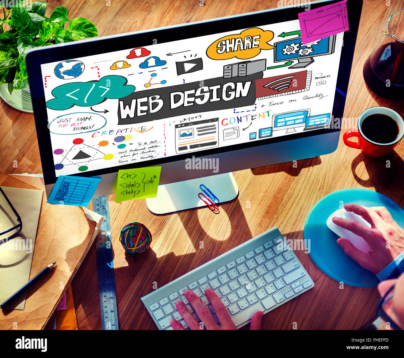 Web Design Page Layout Website Concept Stock Photo - Alamy