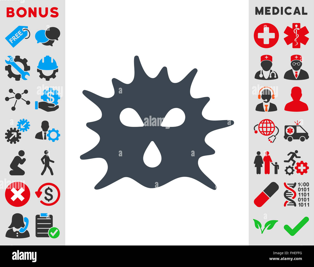 Virus Structure Icon Stock Photo - Alamy
