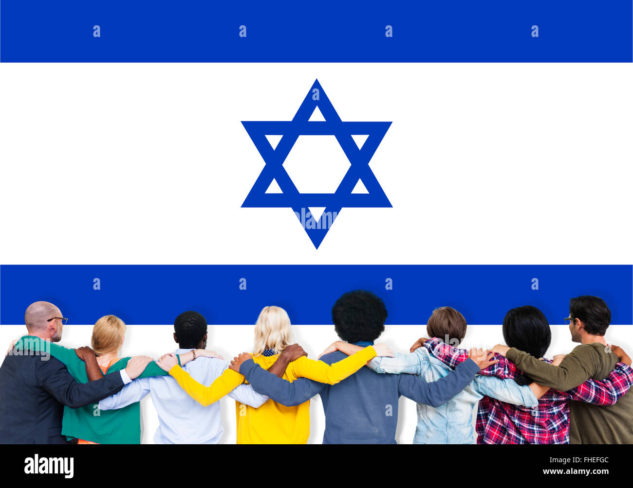 Israel Country Flag Liberty National Concept Stock Photo - Alamy