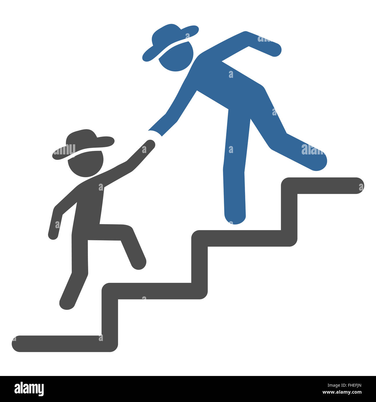Human Education Steps Icon Stock Photo - Alamy