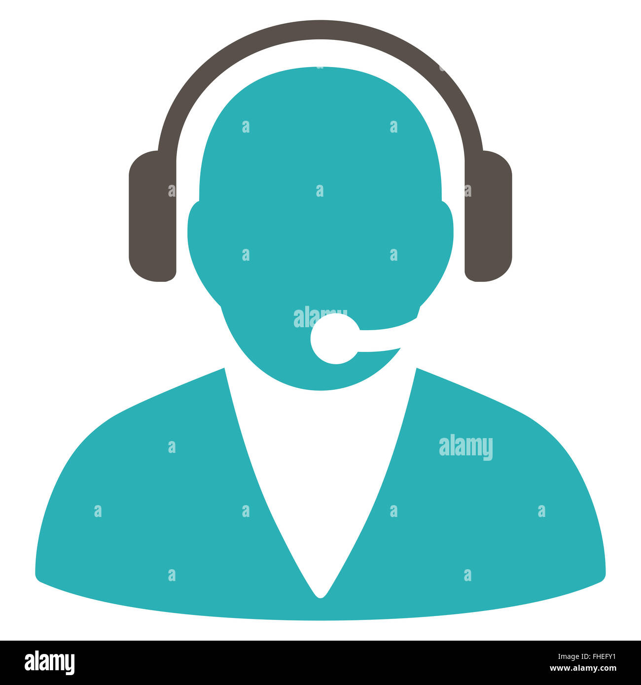 Support Operator Icon Stock Photo - Alamy