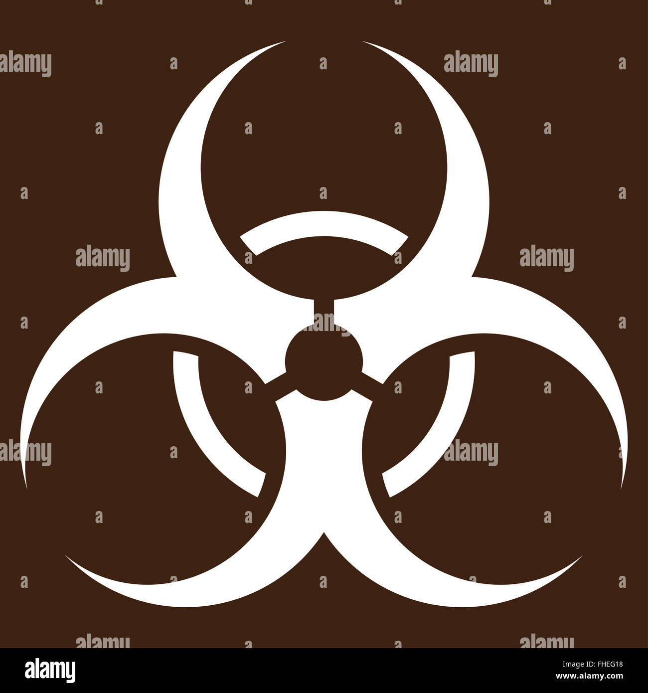 Biohazard Symbol Vector Icon Stock Photo - Alamy