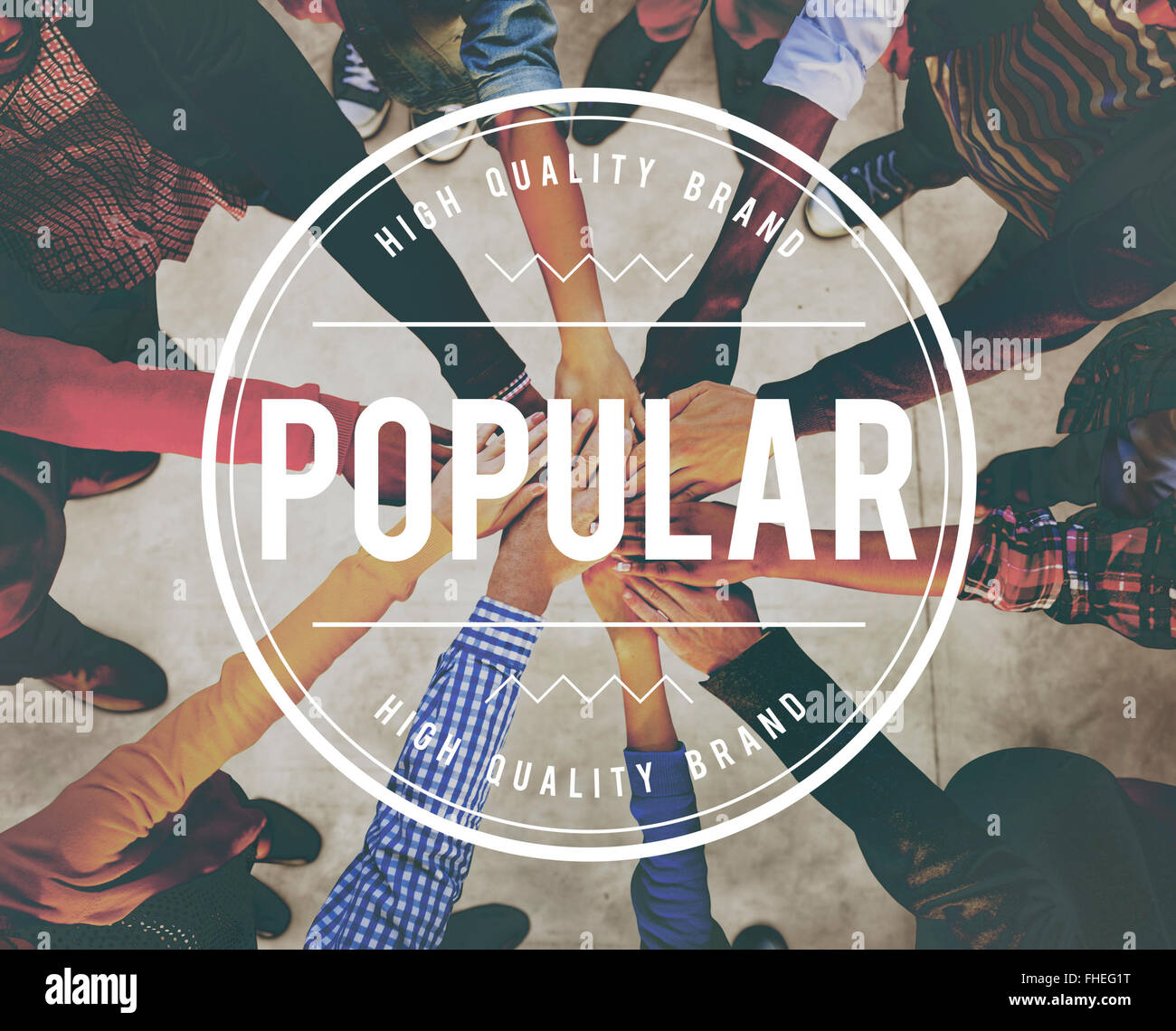 Popular Popularity Power Trendy Wanted Well Concept Stock Photo - Alamy