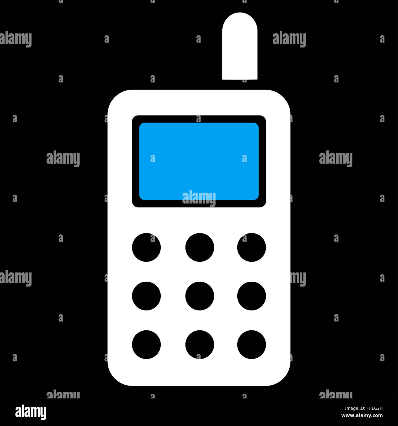 Cell Phone Icon Stock Photo - Alamy