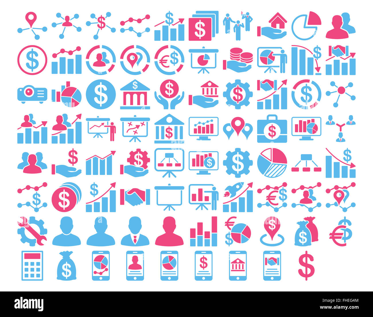 Business Icon Set Stock Photo - Alamy