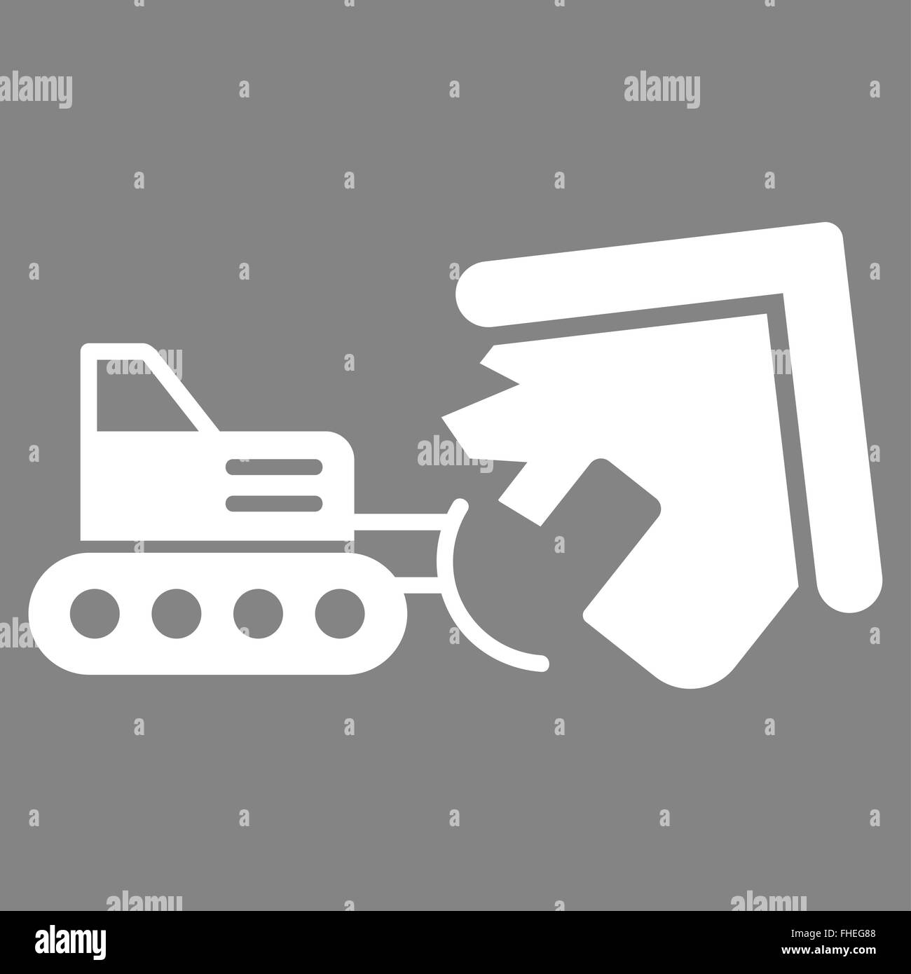 Demolition icon from Business Bicolor Set Stock Photo - Alamy