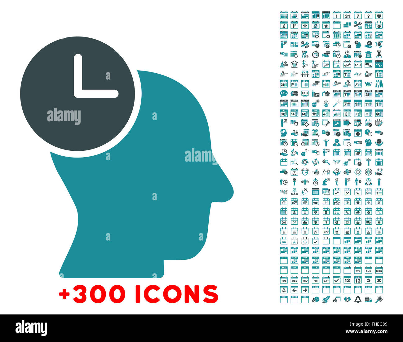 Time Thinking Icon Stock Photo - Alamy