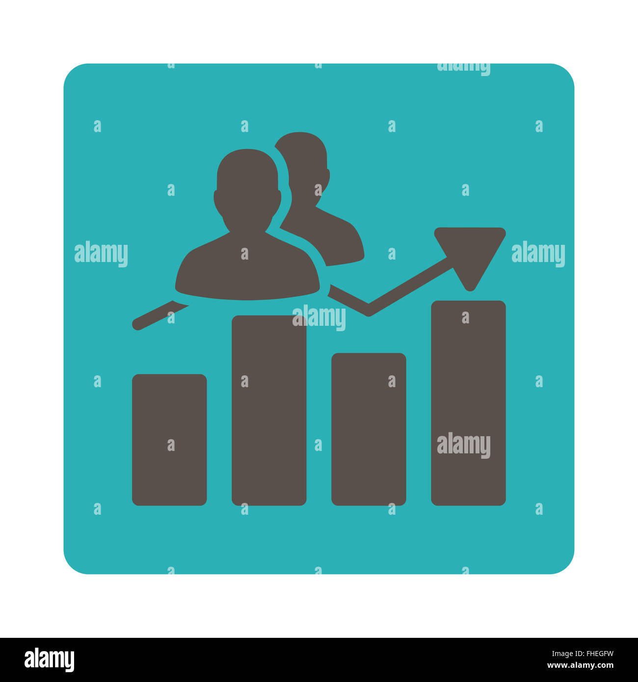 Audience Graph Icon Stock Photo - Alamy