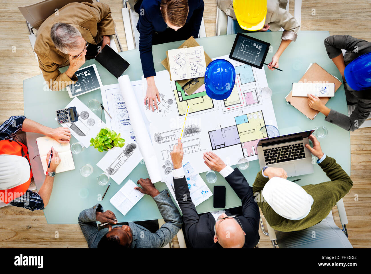 Business People Designers Architects Working Concept Stock Photo - Alamy