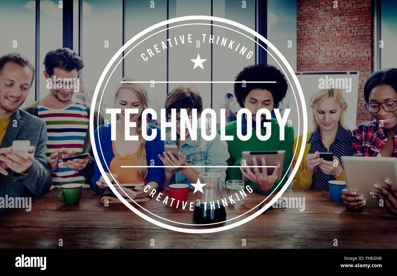 Technology Innovation Evolution Tech Innovative Concept Stock Photo - Alamy