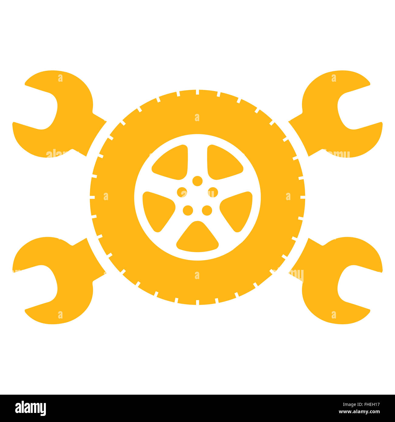 Tire Service Icon Stock Photo - Alamy
