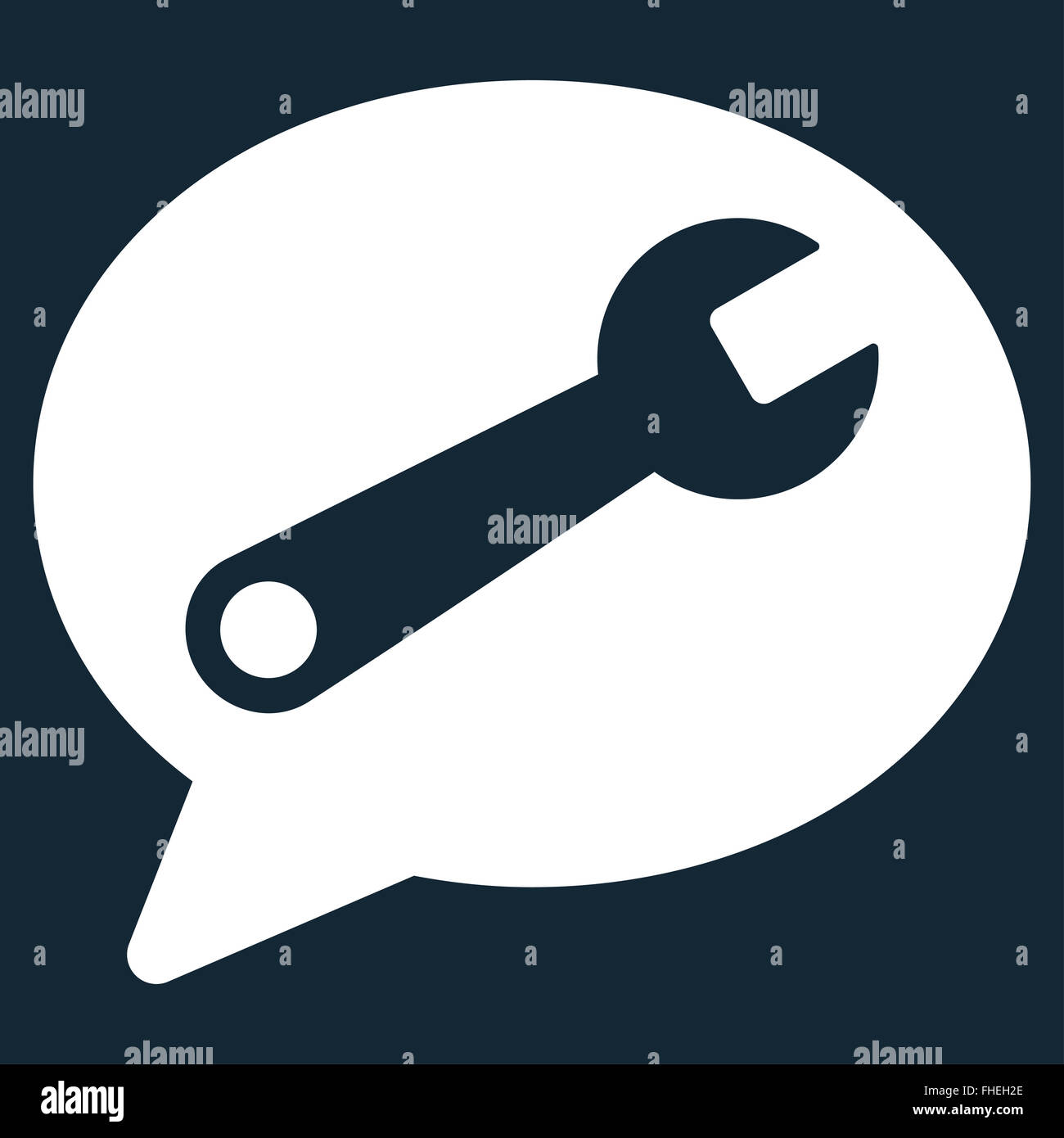 Service Message Icon Stock Photo - Alamy