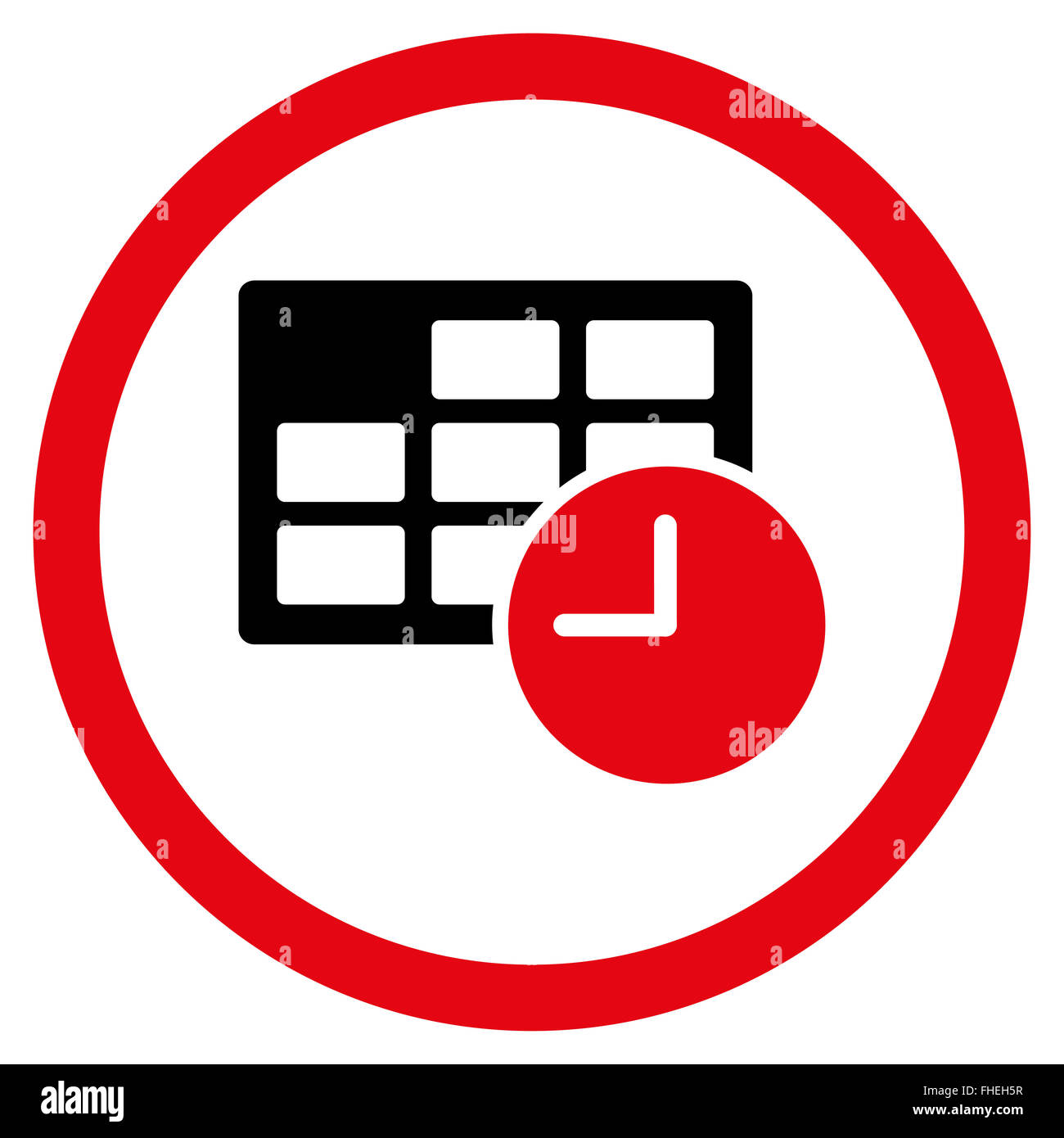 Date And Time Icon Stock Photo - Alamy