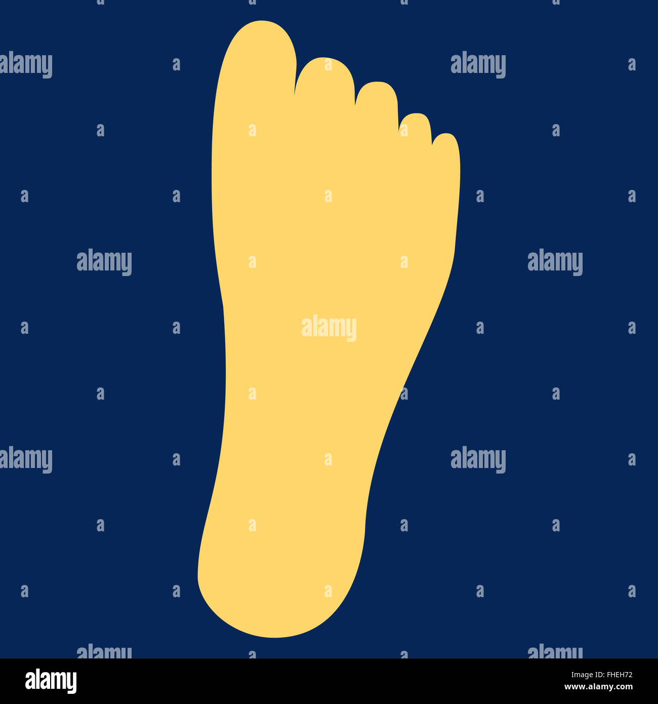 Foot Flat Icon Stock Photo - Alamy