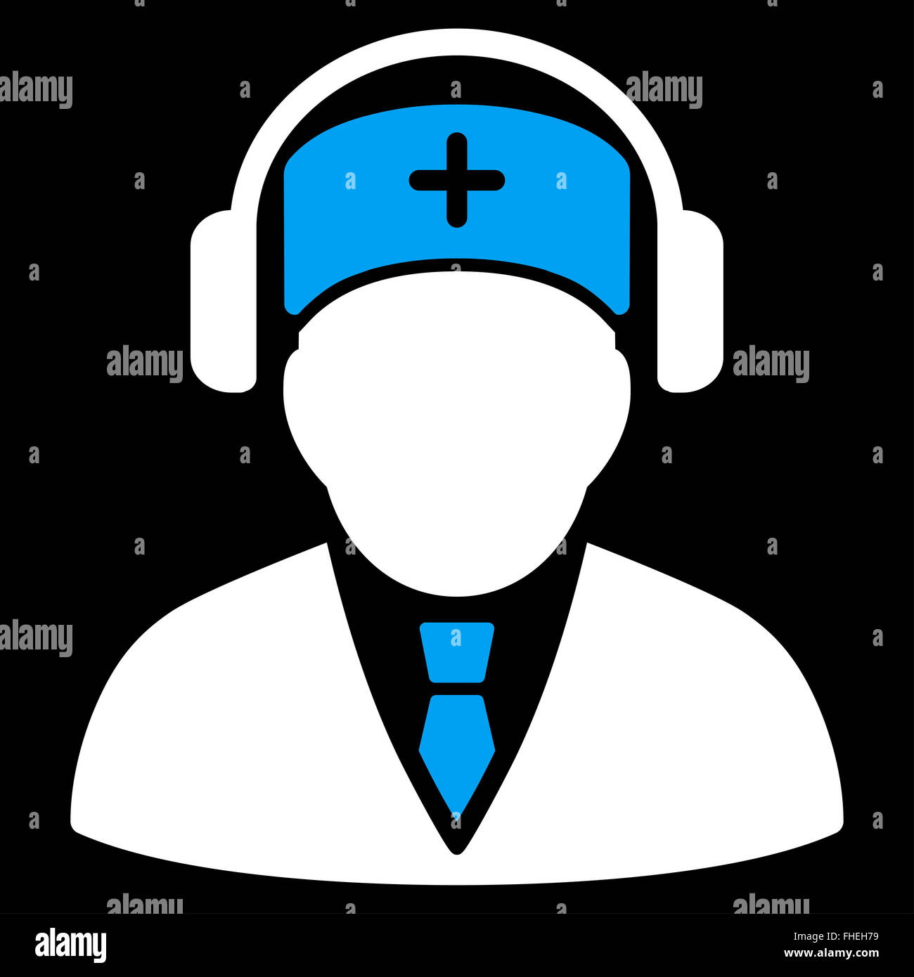 Medical Call Center Icon Stock Photo - Alamy