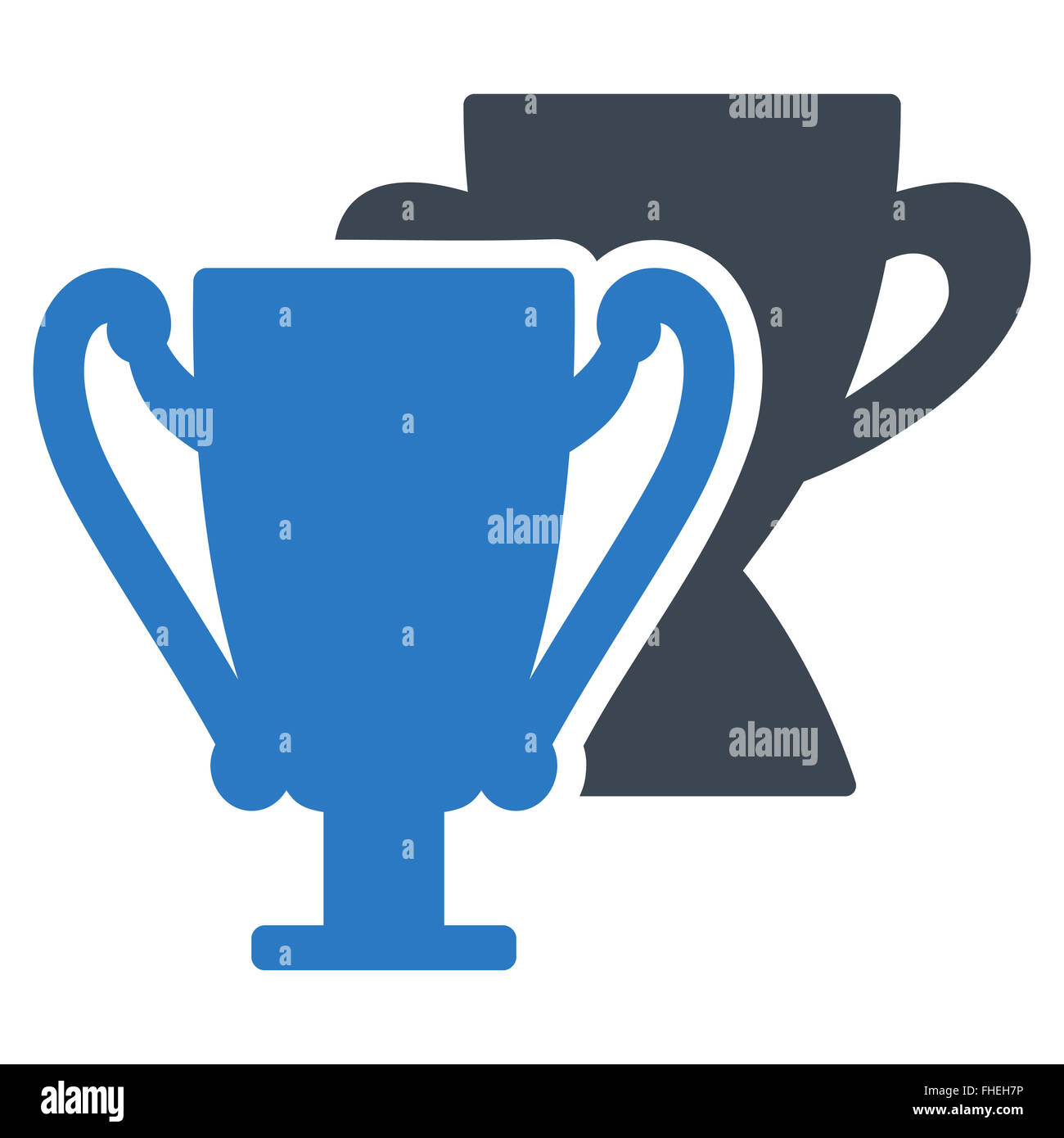 Trophy cups icon from Competition amp; Success Bicolor Icon Set Stock ...