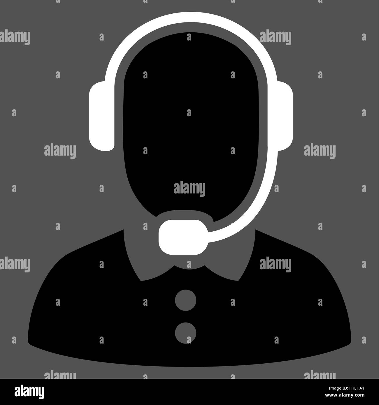 Call Center Operator Icon Stock Photo - Alamy