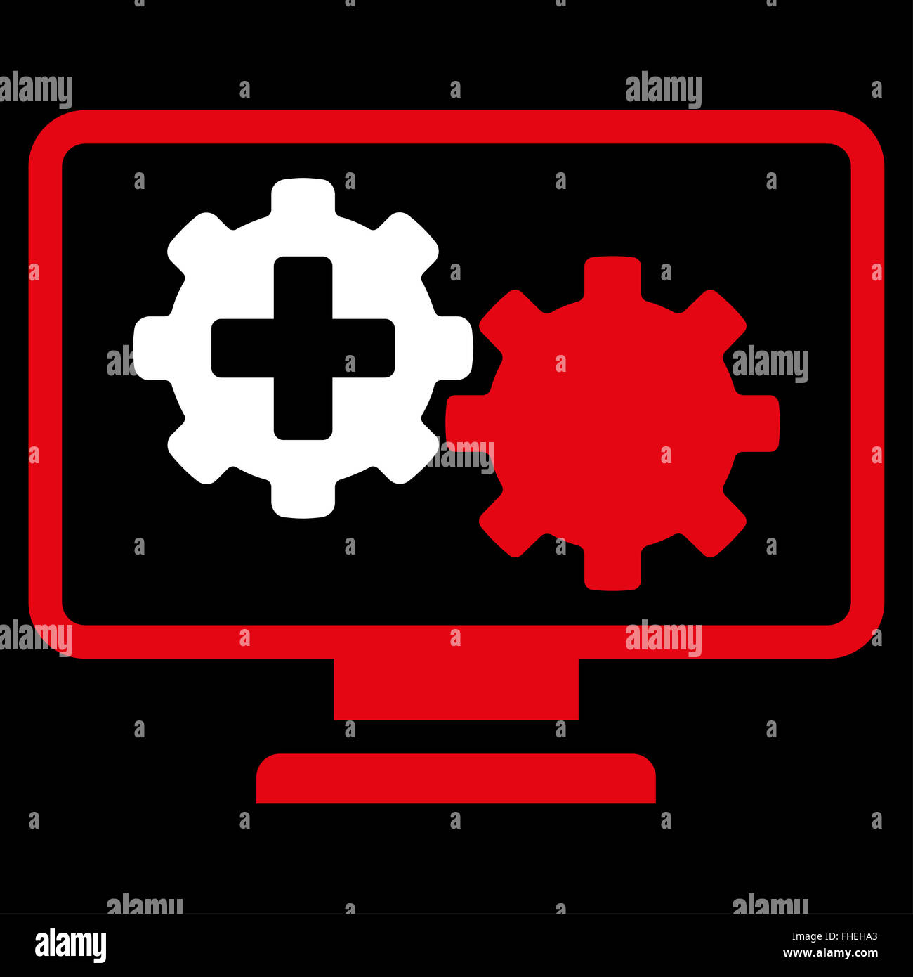 Medical Process Monitoring Icon Stock Photo - Alamy