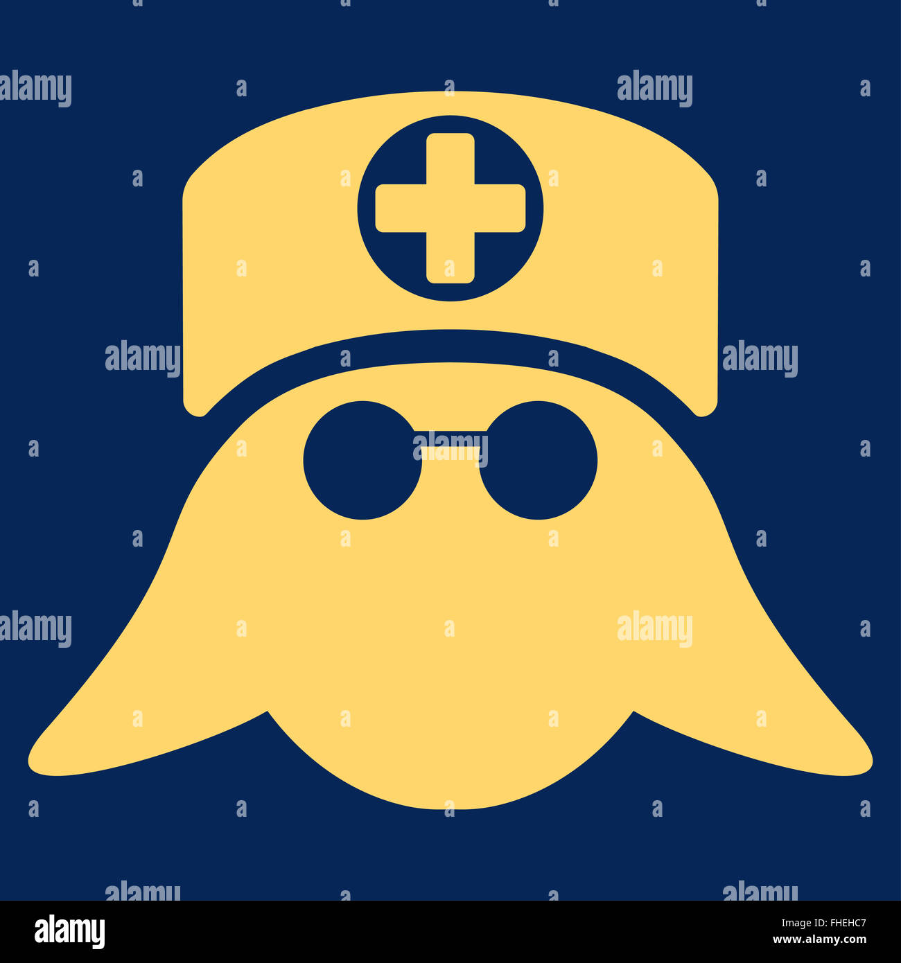 Nurse Head Icon Stock Photo - Alamy