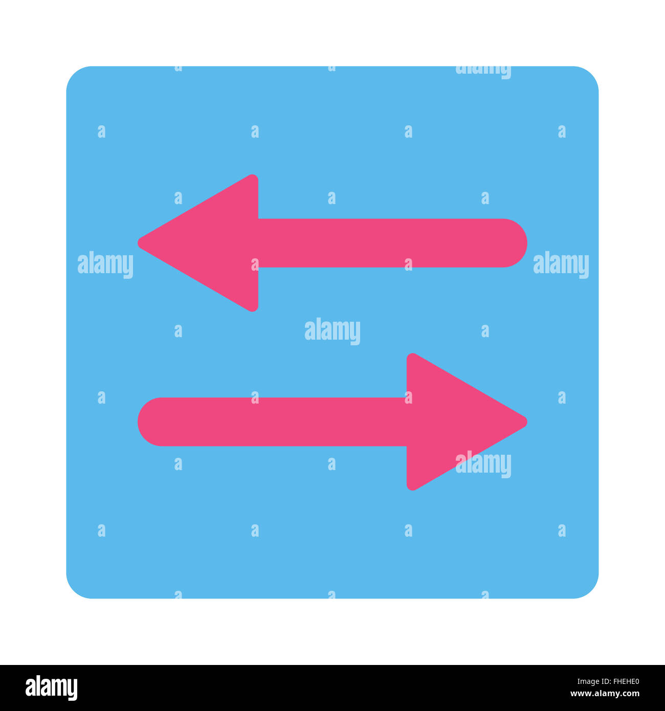 Arrows exchange left right blue hi-res stock photography and images - Alamy