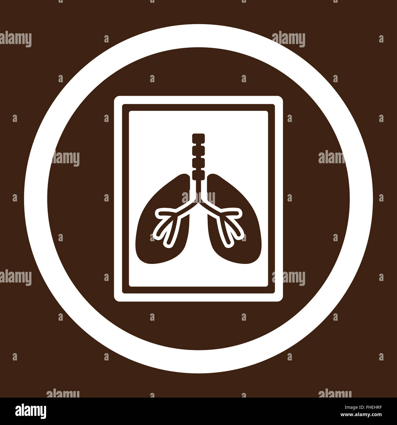 Lungs X-Ray Photo Rounded Vector Icon Stock Photo - Alamy