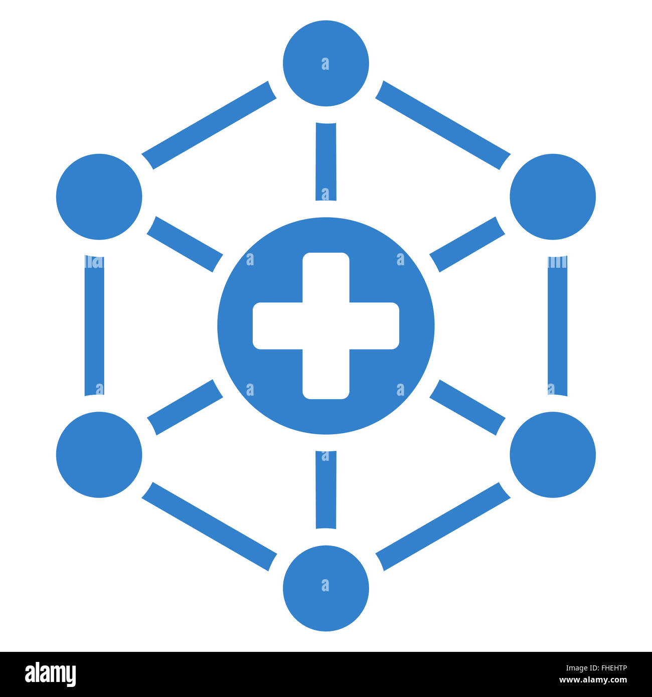 Medical Network Icon Stock Photo - Alamy