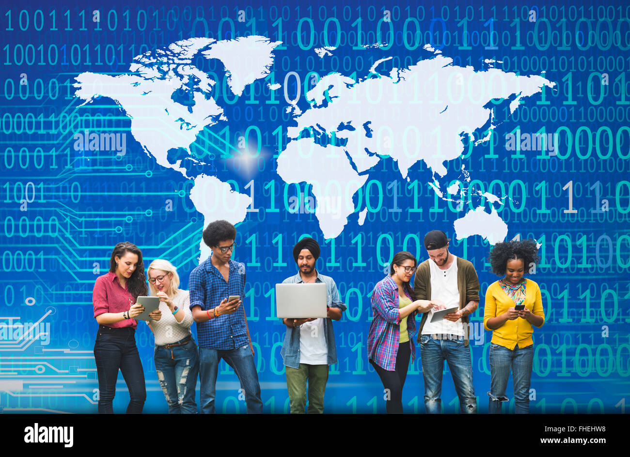 Worldwide Global Unity Social Gathering Community Concept Stock Photo ...