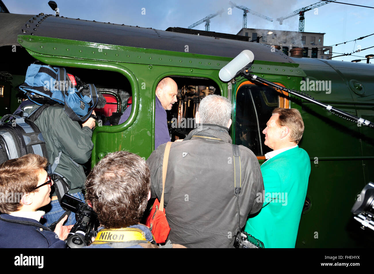 Driver of the flying scotsman hi-res stock photography and images - Alamy