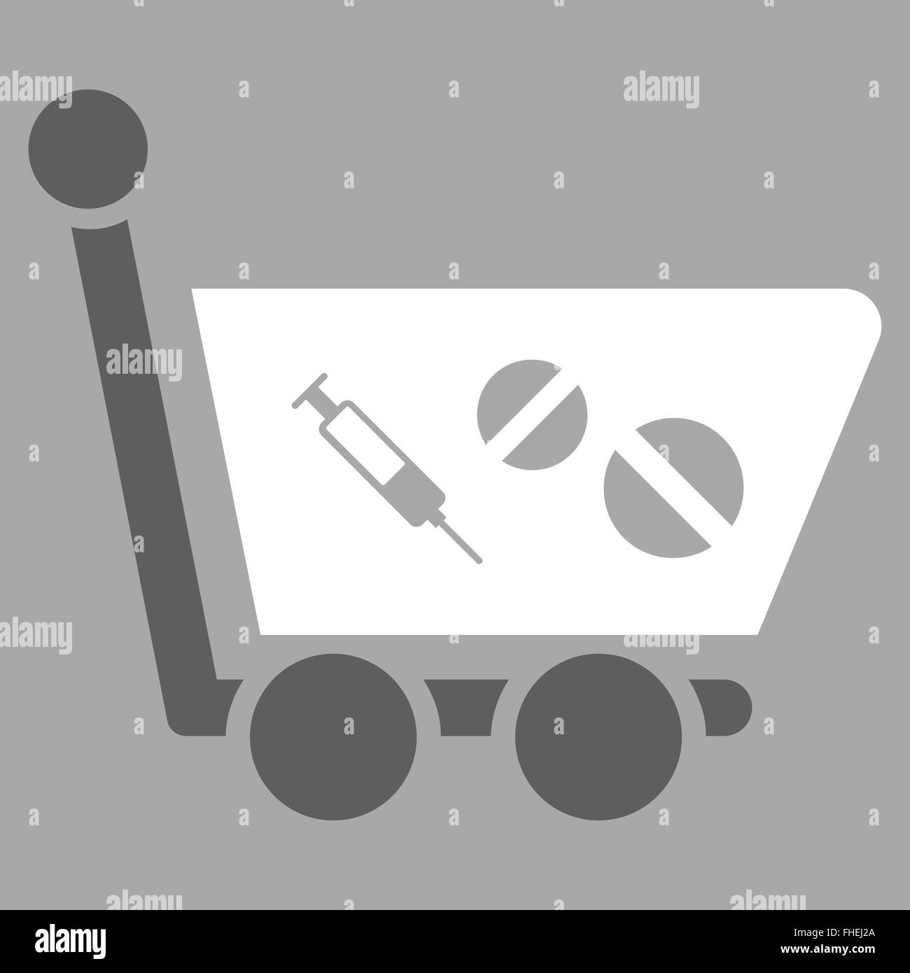 Medication Shopping Cart Icon Stock Photo - Alamy