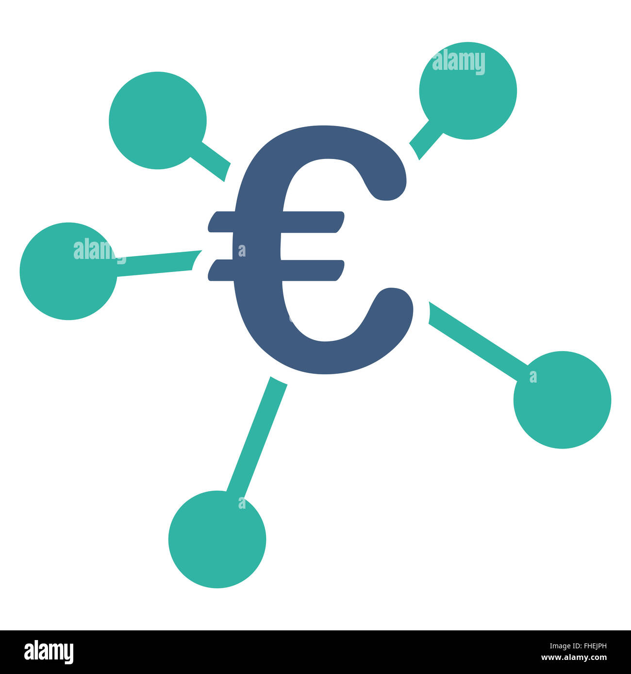 Euro Distribution Icon Stock Photo - Alamy