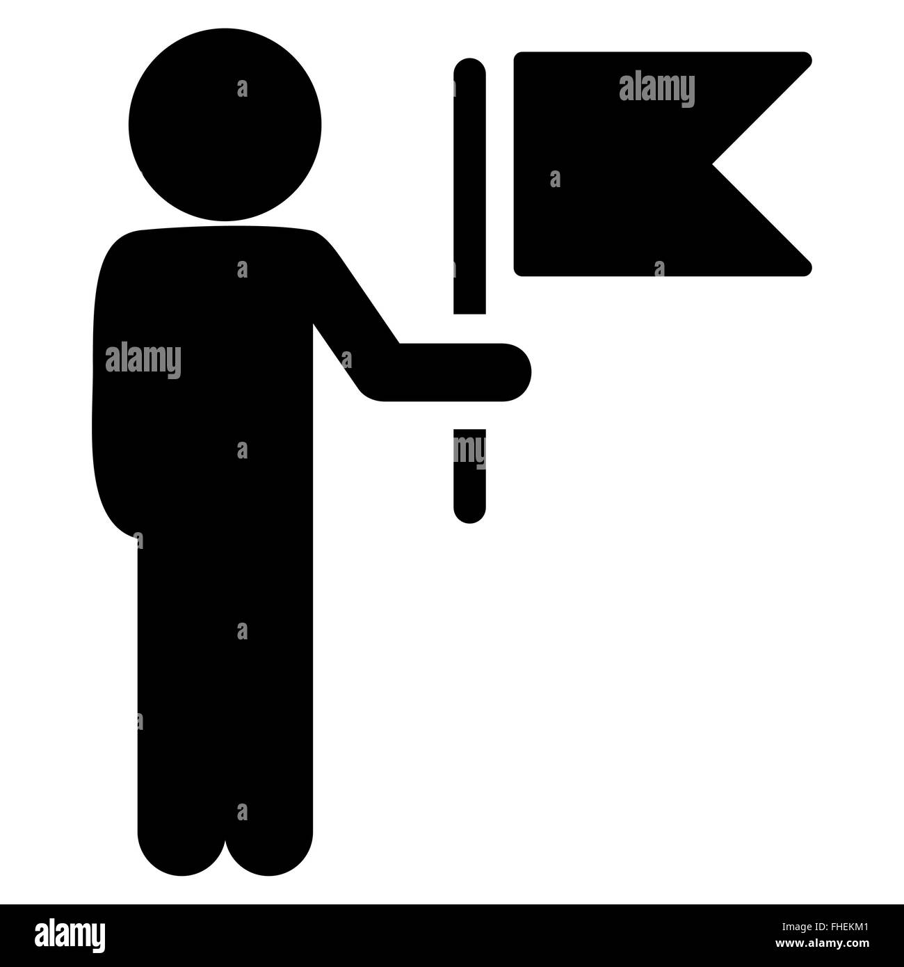 Customer Commander Icon Stock Photo - Alamy