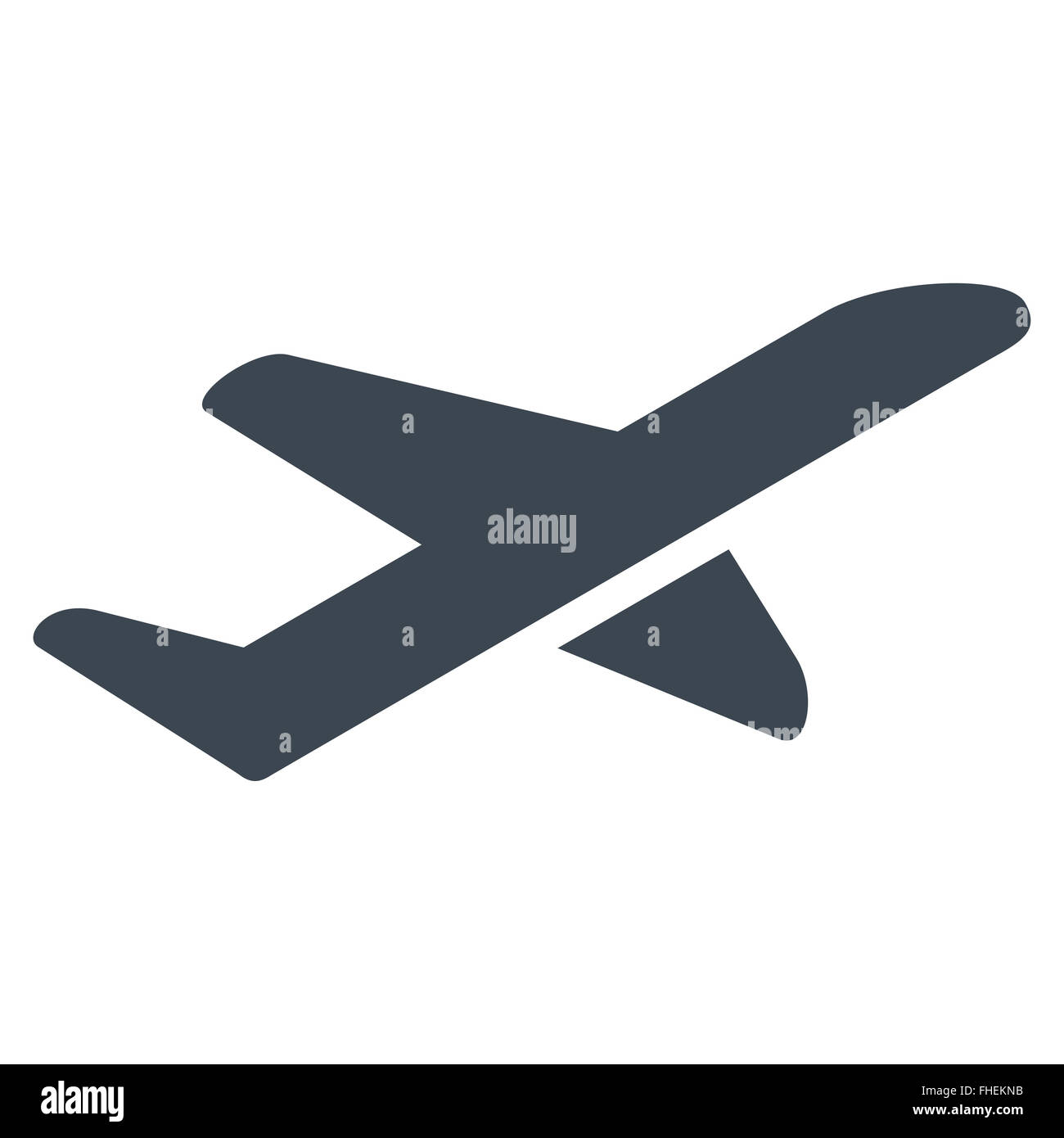 Airplane Takeoff Flat Icon Stock Photo - Alamy