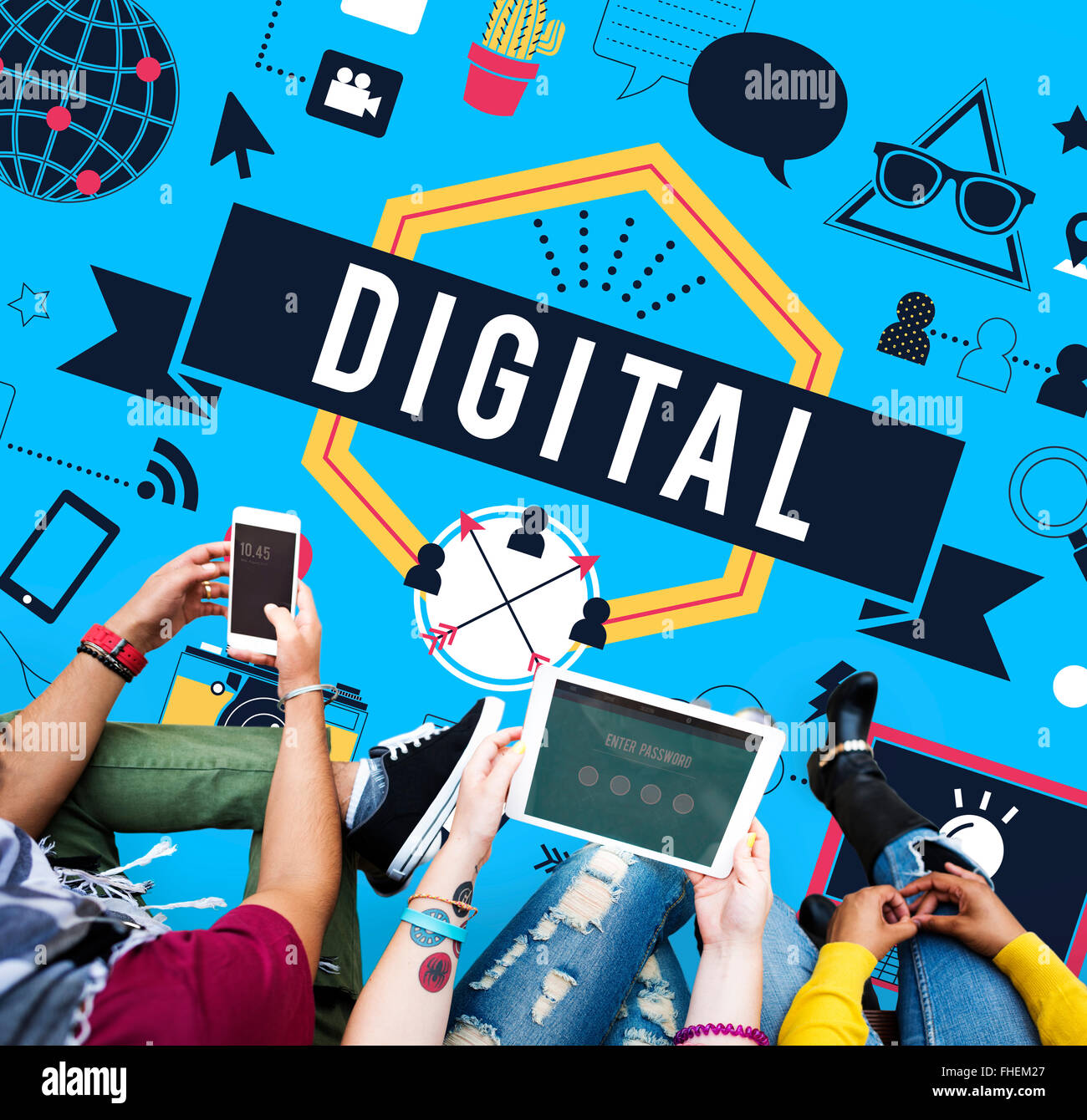 Digital Internet Media Technology Worldwide Concept Stock Photo - Alamy