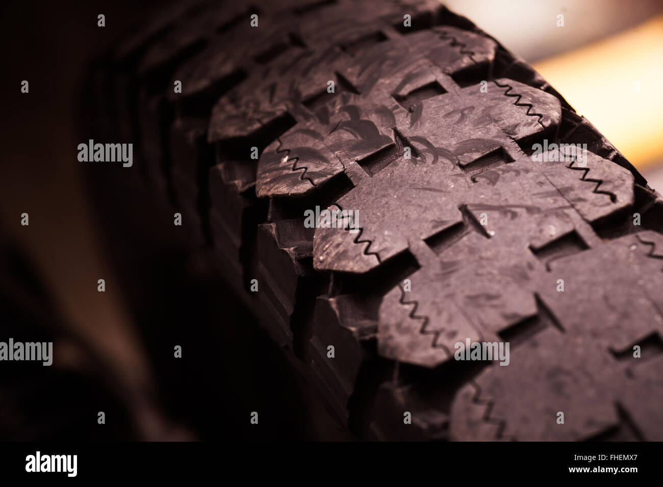 Color image of a used motorcycle tire Stock Photo - Alamy