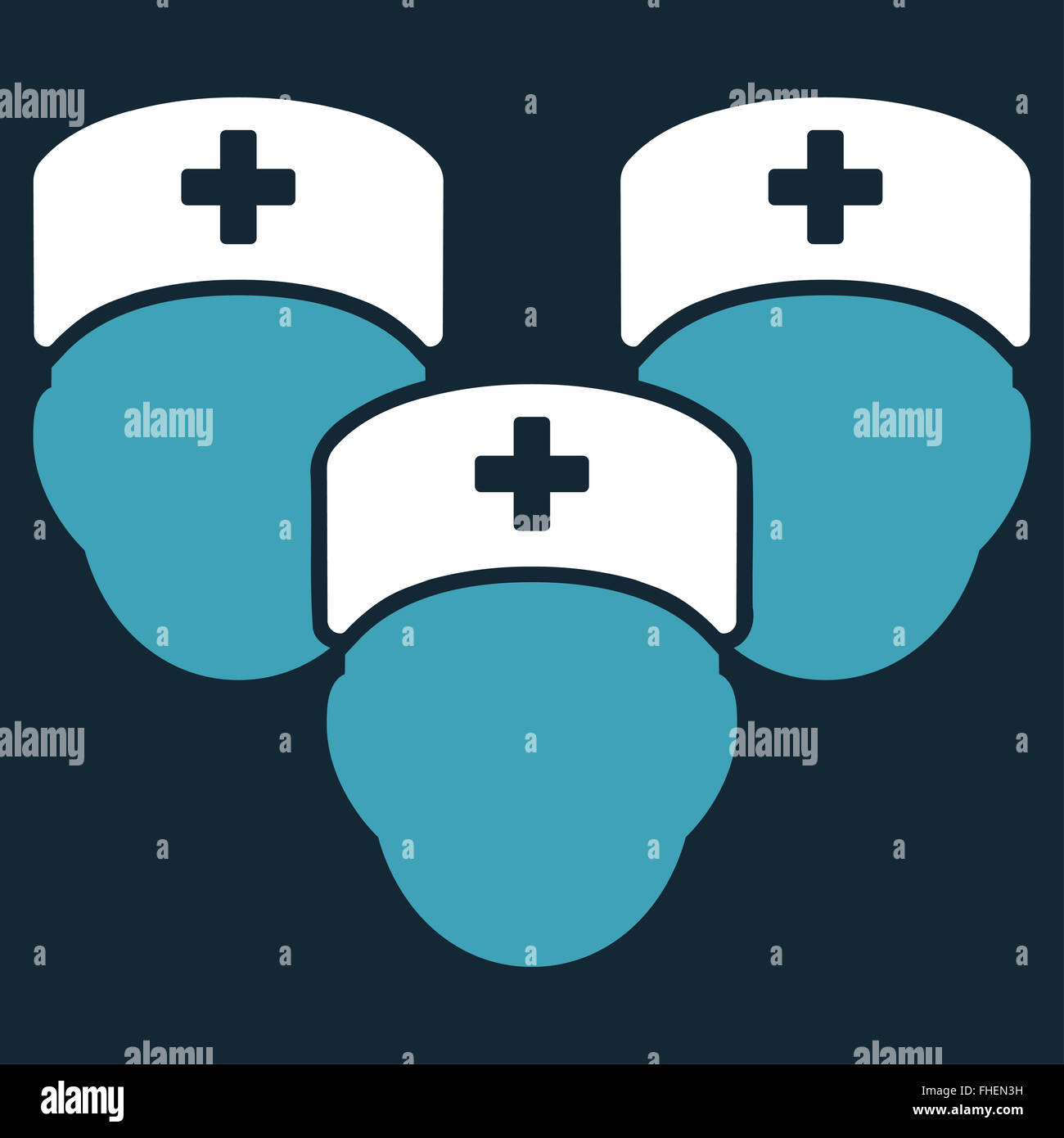 Medical Staff Icon Stock Photo - Alamy