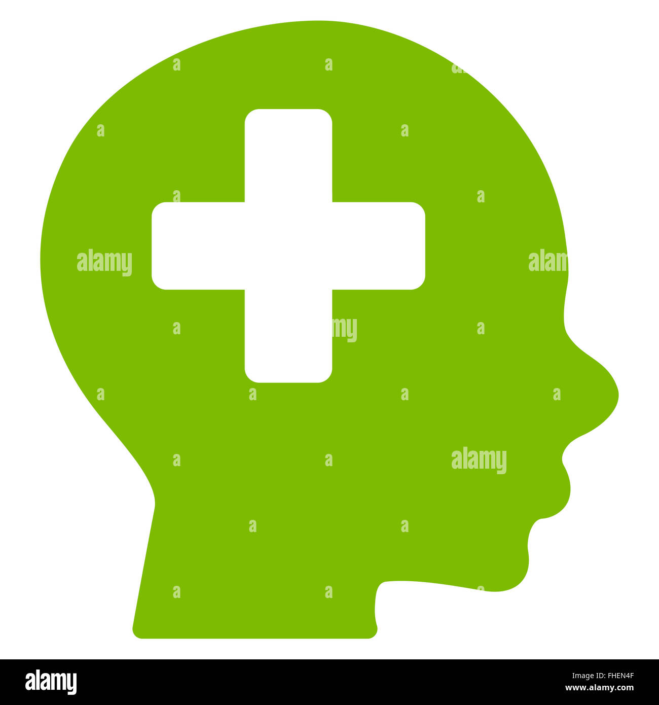 Head Medicine Icon Stock Photo - Alamy