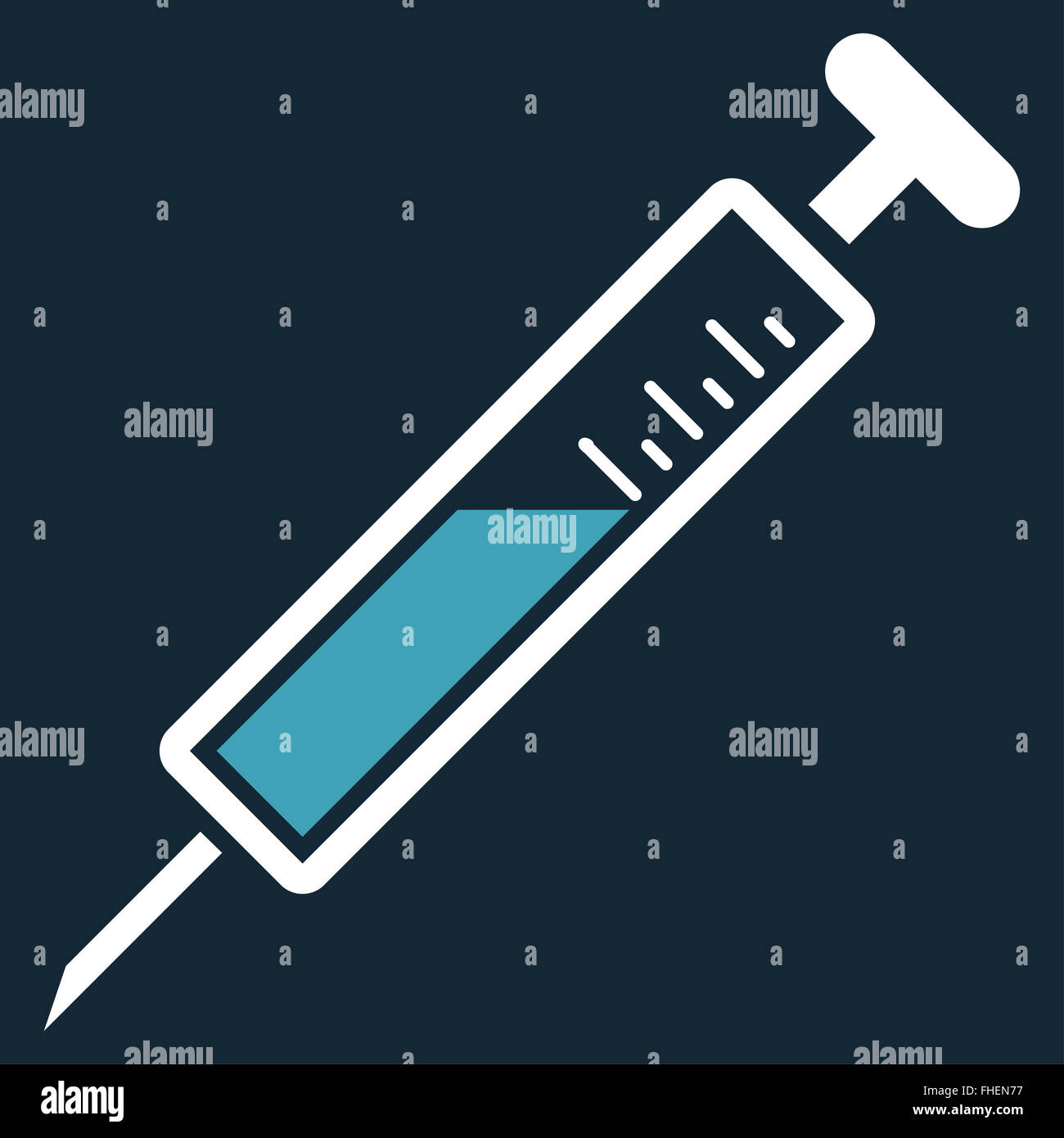 Injection Flat Icon Stock Photo - Alamy