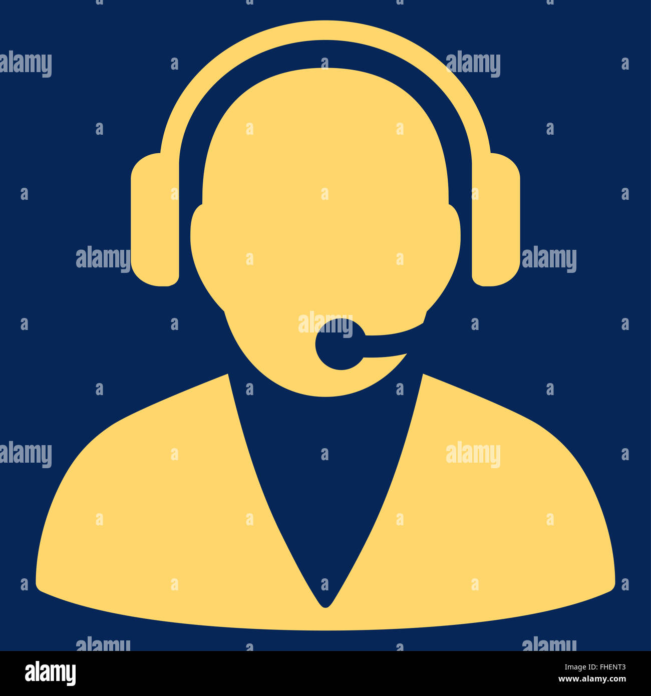 Support Operator Icon Stock Photo - Alamy